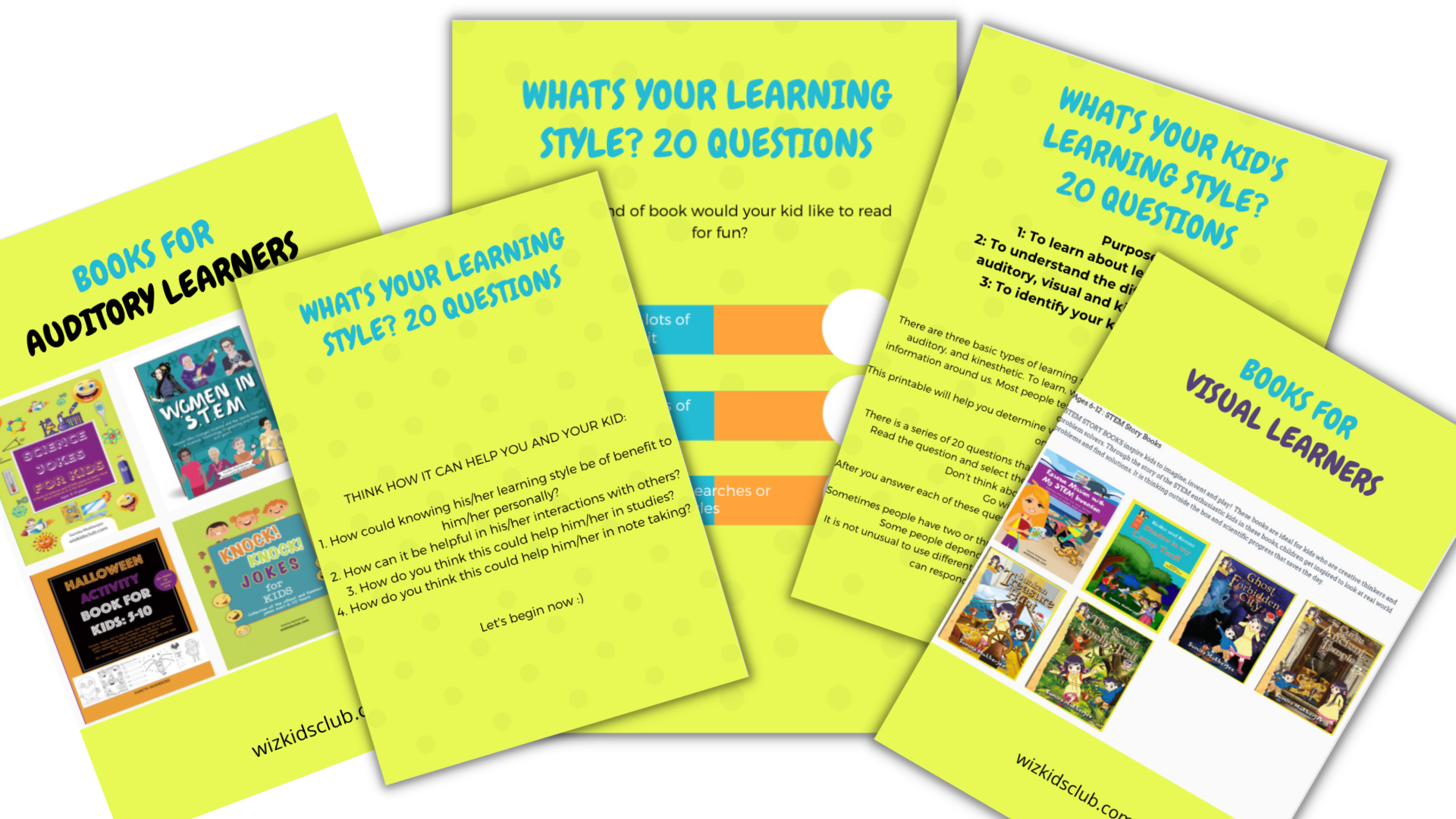 Learning Styles: FREE Printable – WIZKIDS CLUB